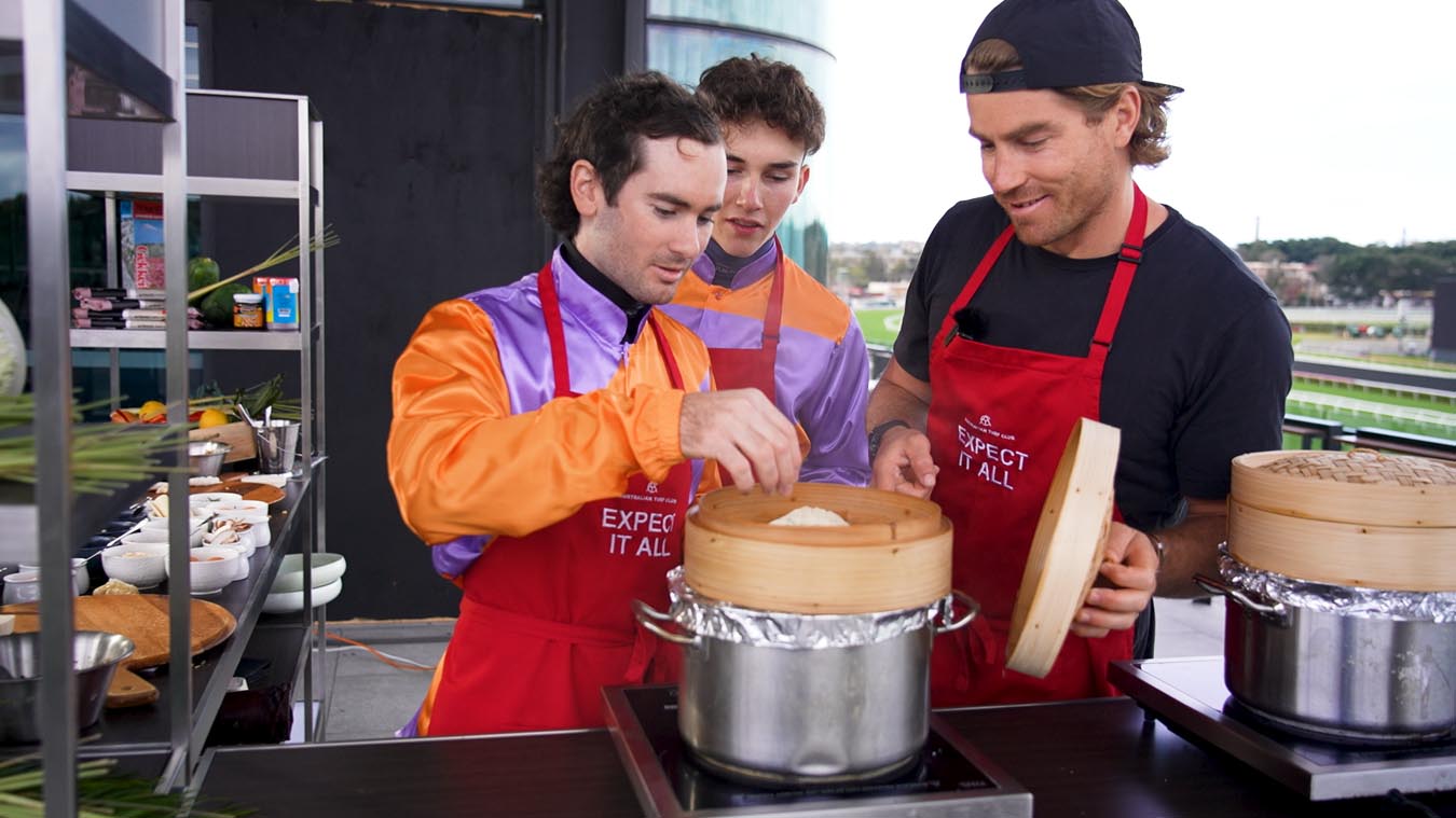 Jockeys Compete in Cooking Challenge Ahead of Spring Carnival