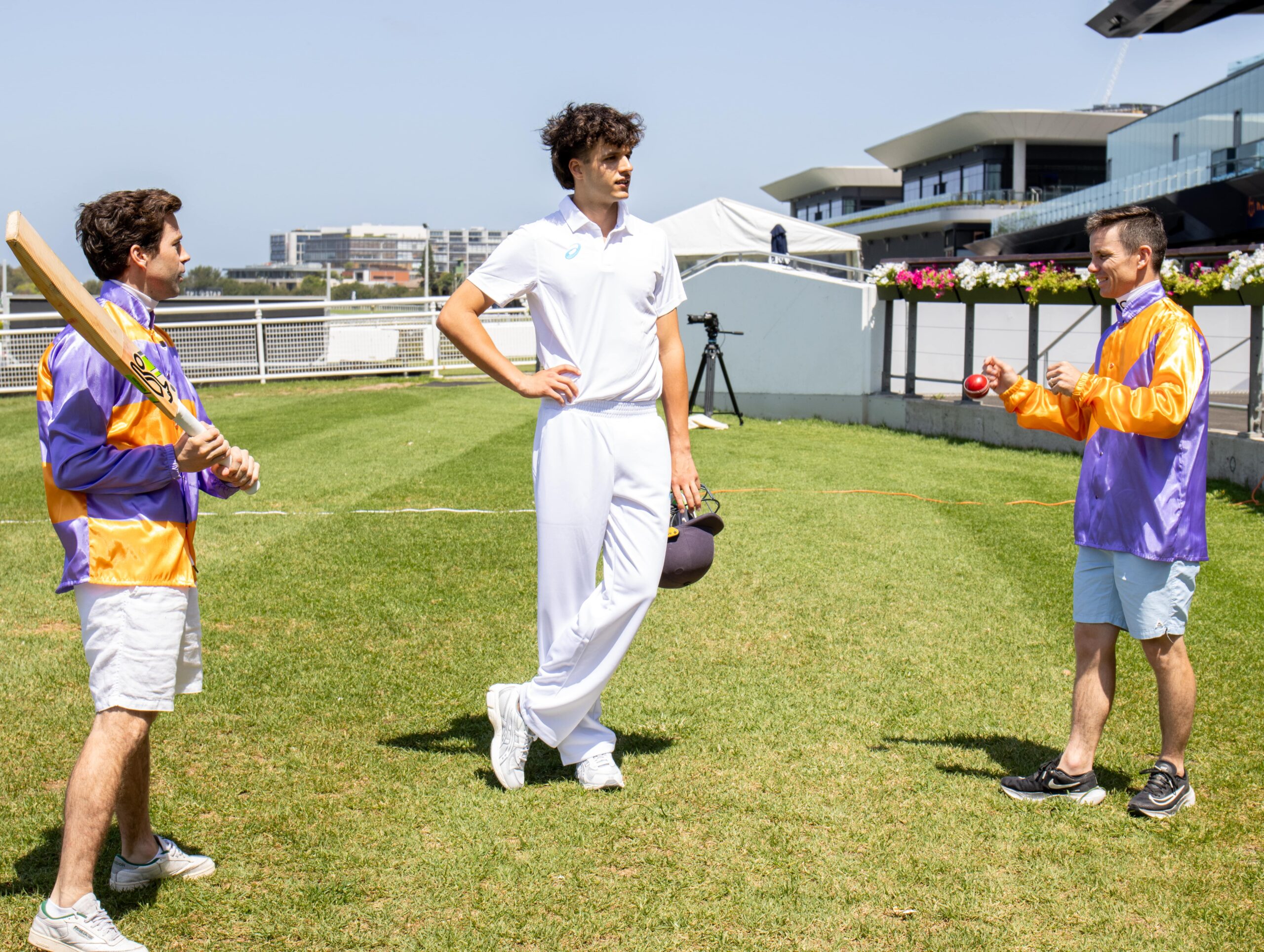 Jockeys Take on Cricketer Sam Konstas at Royal Randwick